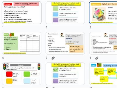 Food Tests Ks3 Science Teaching Resources