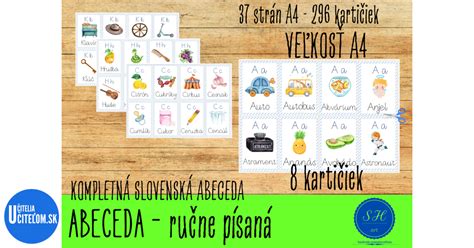 Abeceda Kartičky Slovenský Jazyk Učiteliaučiteľomsk