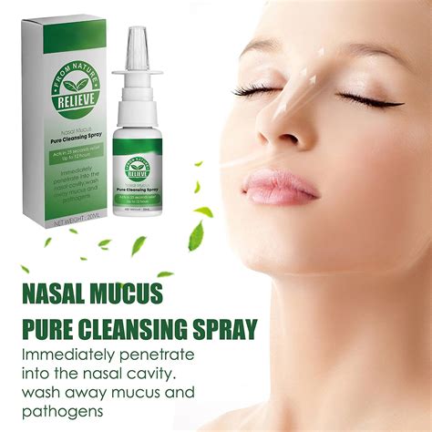 Nasal Mucus Pure Cleansing Spray Nasal Cleansing Spray To Relieve Nasal Congestion Runny Nose
