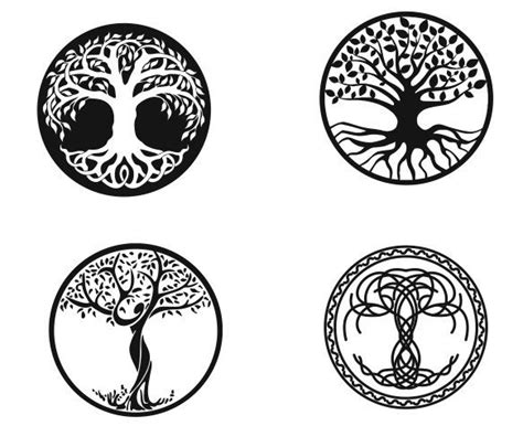 Tree Vector DXF File For CNC Free Vector
