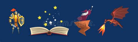 Playing Game Asset And Object Collection Vector Set Stock Vector Illustration Of Dream