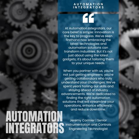 Automation Integrators On Linkedin At Automation Integrators Our Core Belief Is Simple
