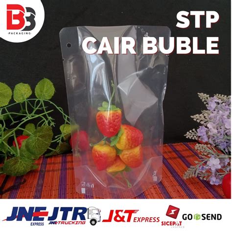 Jual [100 Pcs] Standing Pouch Cair Bubble 250 Ml Kemasan Cairan Minuman 12x16 Merk Kpack