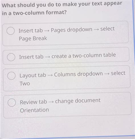 Solved What Should You Do To Make Your Text Appear In A