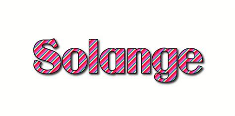 Solange شعار اسم أداة تصميم مجانية من النص المشتعلة