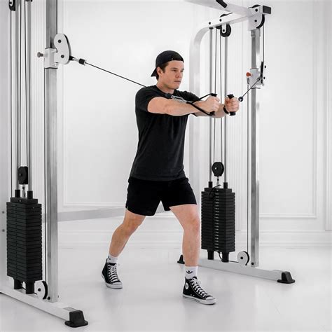 Cable Standing Chest Press Exercise Guide Motra