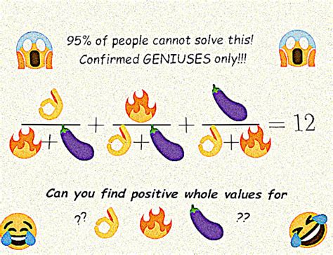 Only Geniuses Can Solve This One Rmathwithfruits