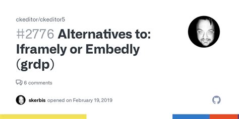 Alternatives To Iframely Or Embedly Grdp · Issue 2776 · Ckeditor
