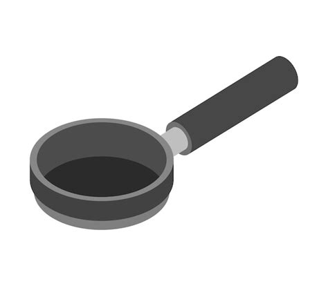 아이소메트릭 주방 냄비 프리미엄 벡터