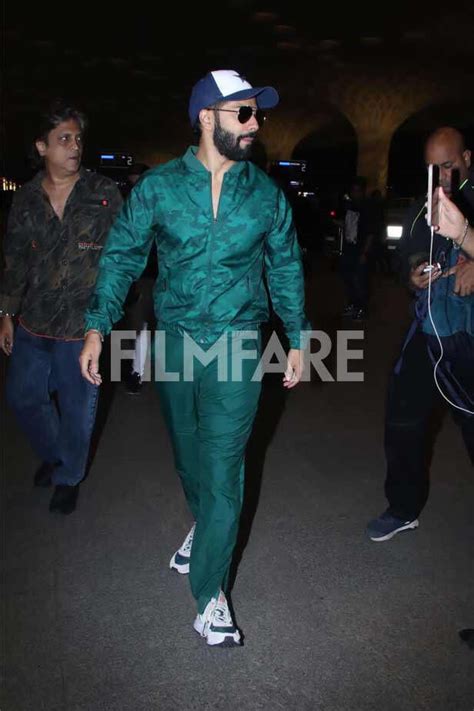 Kriti Sanon Varun Dhawan And Radhika Madan Get Snapped At The Airport