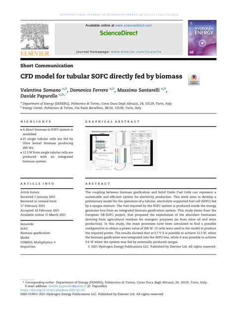 Cfd Tubular Sofc Fed By Biomass Pdf Solid Oxide Fuel Cell Gasification Cfd Tubular Sofc Fed By Biomass Pdf Solid Oxide Fuel Cell Gasification