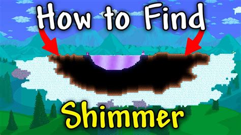 Terraria Skyblock How To Find Shimmer Lake Youtube