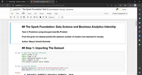 Video Mayuri Sonmale On Linkedin Task2 Gripfeburary23 Thesparksfoundation Internship