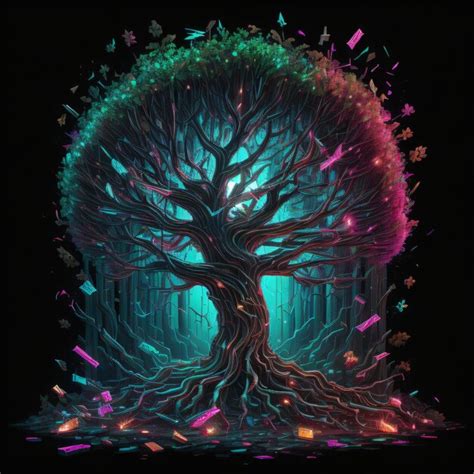 Premium Photo A Tree With The Word Tree On It