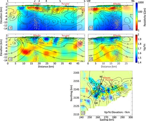 Comparison Between The 3d Mt Inversion And Vpvs From Lin Shearer