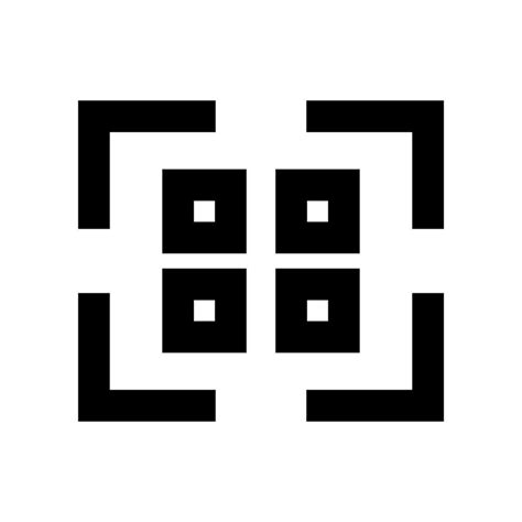 Qr Code Silhouette Icon Vector 26322699 Vector Art At Vecteezy