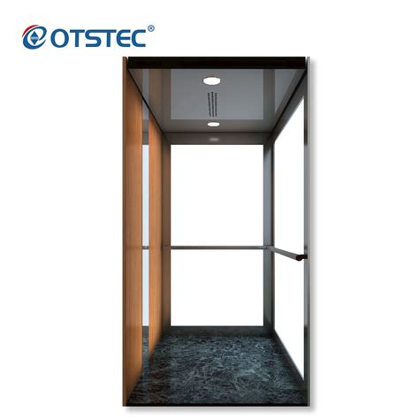 China Gearless Residential Villa Panoramic Sightseeing Observation Freight Home Lift Passenger