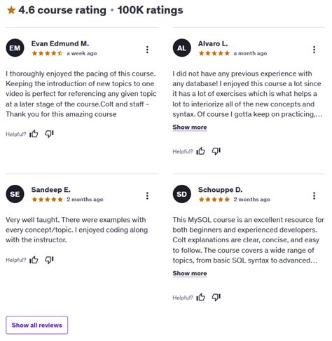 Review Udemys The Ultimate Mysql Bootcamp Go From Sql Beginner To Expert Course Courseking