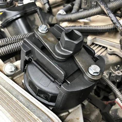 자동차필터 범용 조정 가능한 2 턱 오일 필터 렌치 60 80mm 리무버 스틸 연료 캐스트 클로 티몬