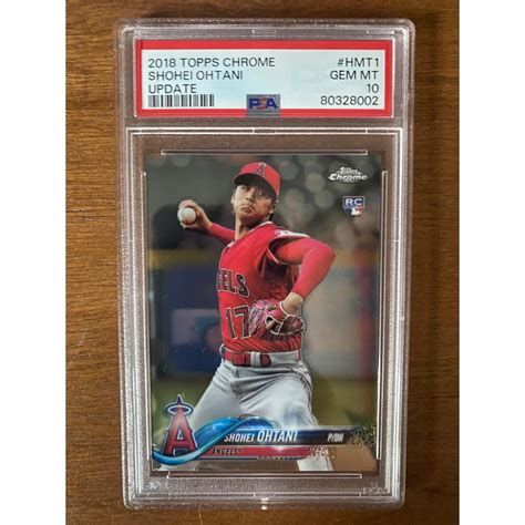2018 Topps Chrome Update Shohei Ohtani Rc Rookie Hmt1 Psa 10 Gem Mint Pitching Auction