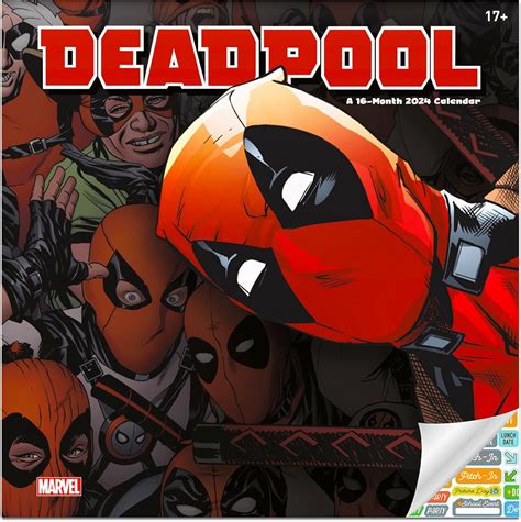 Deadpool Calendar 2024 Deluxe 2024 Wade Wilson Wall Calendar Bundle With Over 100