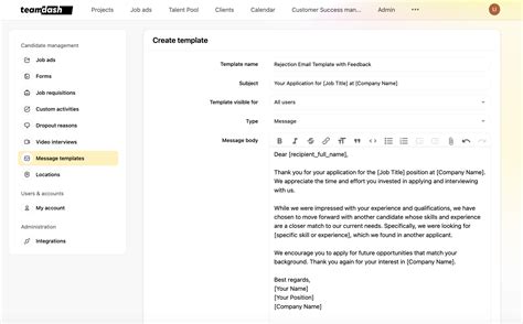 Candidate Rejection Email Templates A Guide For Recruiters