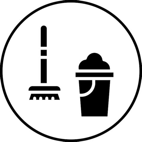 Premium Vector Mop Vector Icon Illustration Of Hygiene Routine Iconset