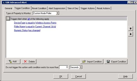 Not Able To Configure Adv Alert For A Custom Poller Forum Network Performance Monitor Npm