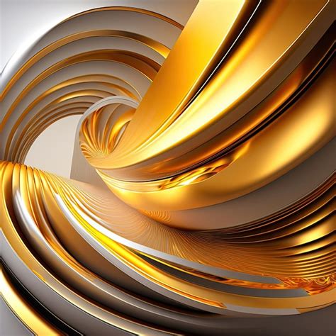 premium ai image abstract golden 3d background