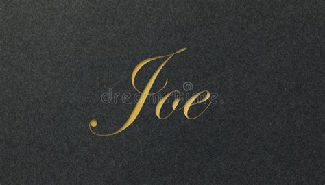 The Name Joe In Cursive