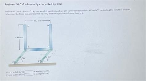Solved Problem 16016 Assembly Connected By Links Three
