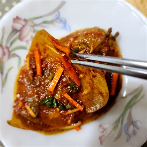 삭힌 콩잎장아찌 단풍콩잎김치 만들기 양념장