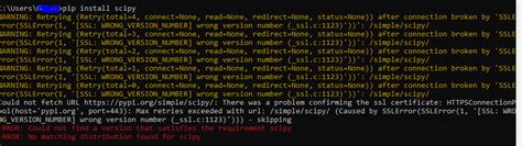 Could Not Fetch Url Installing Python Packages Installation Stack