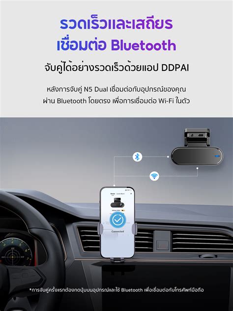 DDPAI N5 Dual Front and Rear Dash Cam 4K 1080P Full HD Car Camera ADASกลองตดรถยนต140 องศา