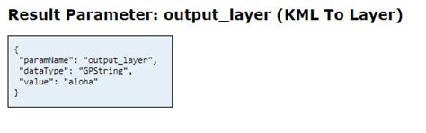 how to return the feature class from the tool kml esri community