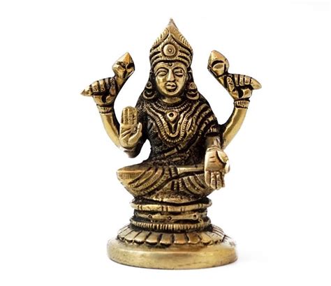 Статуя бронзова лакшмі на лотосі — ціна 2240 грн у каталозі Статуетки Купити товари для дому та
