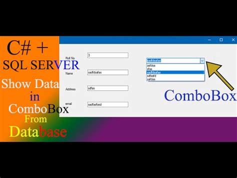 How To Link Combobox With Database And Show Values In Textbox If Select Combobox In C Net