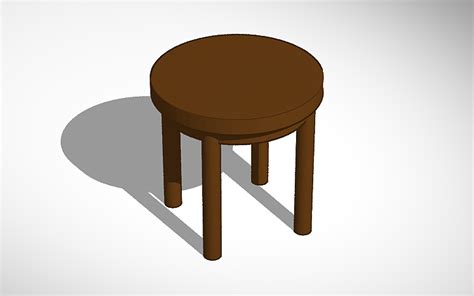3d Design Round Table Tinkercad
