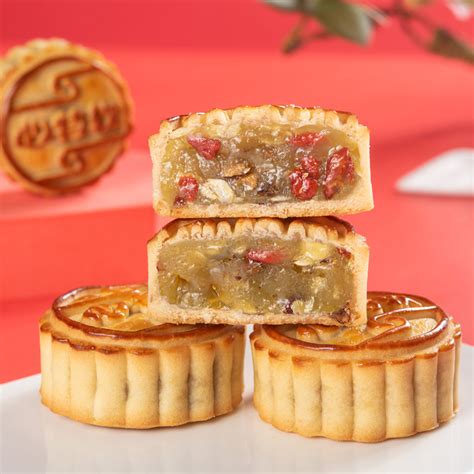 心特软清真老五仁白果馅广式老式传统老月饼大月饼散装心特软食品旗舰店
