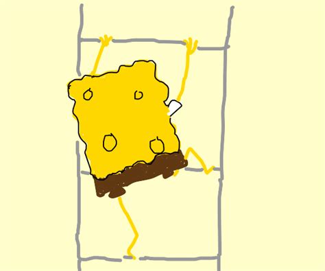 Spongebob Jumping Over The Tracks Drawception