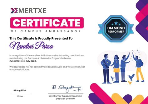 Nandini Parsa On Linkedin Diamond Campusambassador Cap Internship Leadership