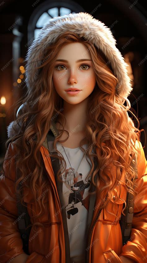Premium Photo 3d Animated Female Cartoon Character Generative In Ai