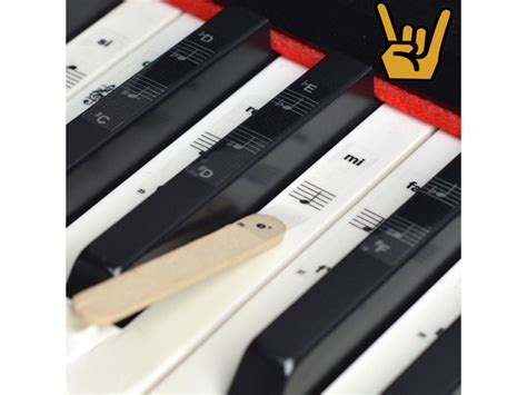 Наклейки с обозначением нот на клавиши пианино Для начинающих пианистов Стикеры с нотами для