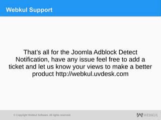 Joomla Adblock Detect Notification PPT