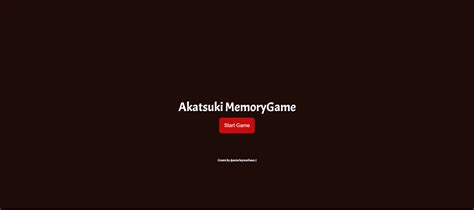 GitHub Iarleymatheus Akatsuki MemoryGame Memory Game With Js Vanila