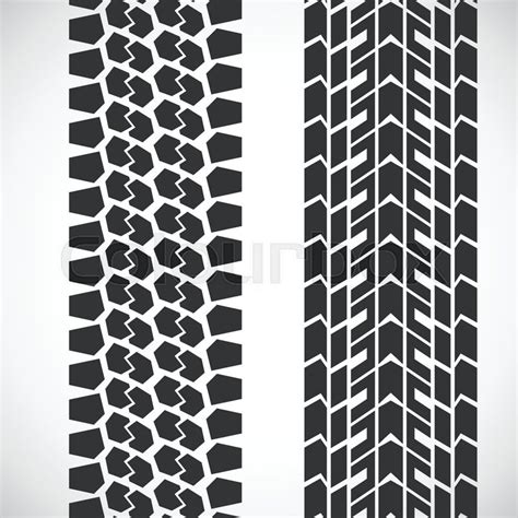 Tread Pattern Tyre Vector Set Of Stock Vector Colourbox