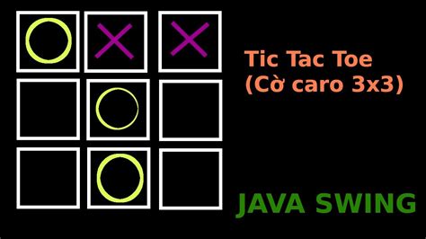 Lập Trình Game Java Tic Tac Toe Cờ Caro 3x3 Youtube