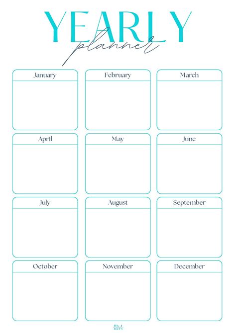 Yearly Planner Inspire Lifestyle Management