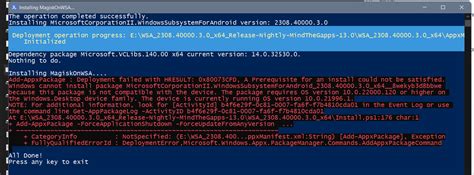 [bug] deployment failed with hresult 080073cfd · issue 219