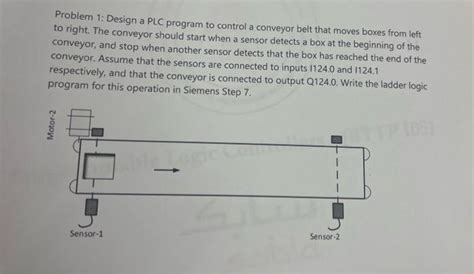 Solved Problem Design A PLC Program To Control A Conveyor Chegg
